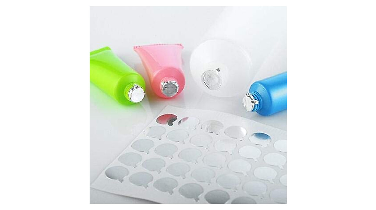 15MM Silver Aluminum Foil Sealing Stickers - Easy Use
