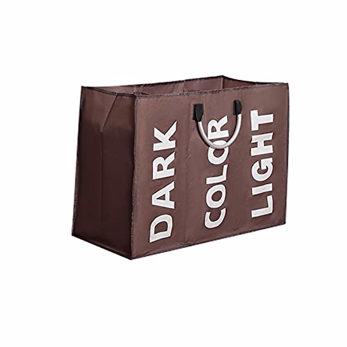 Yuehuamech Laundry Baskets 3 Sections Laundry Hamper with Handles Collapsible Dirty Clothes Sorter Basket Laundry Basket Bag Washing Bin for Closet Dorm Bathroom