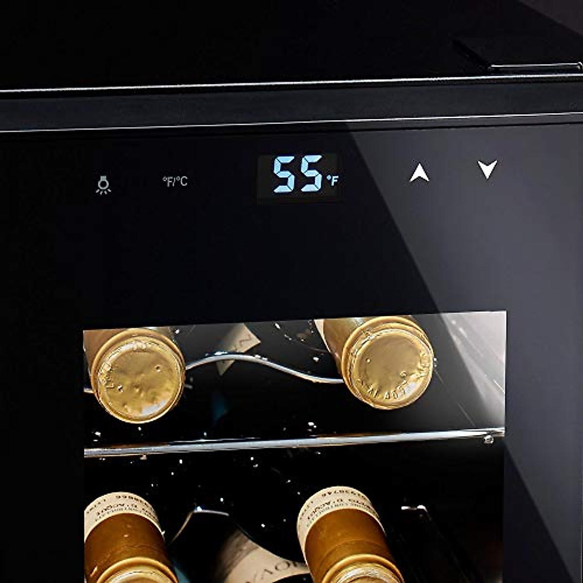 Wine Enthusiast 6 Bottle Countertop Wine Cooler - Mini Fridge for Kitchen - Beverage Refrigerator