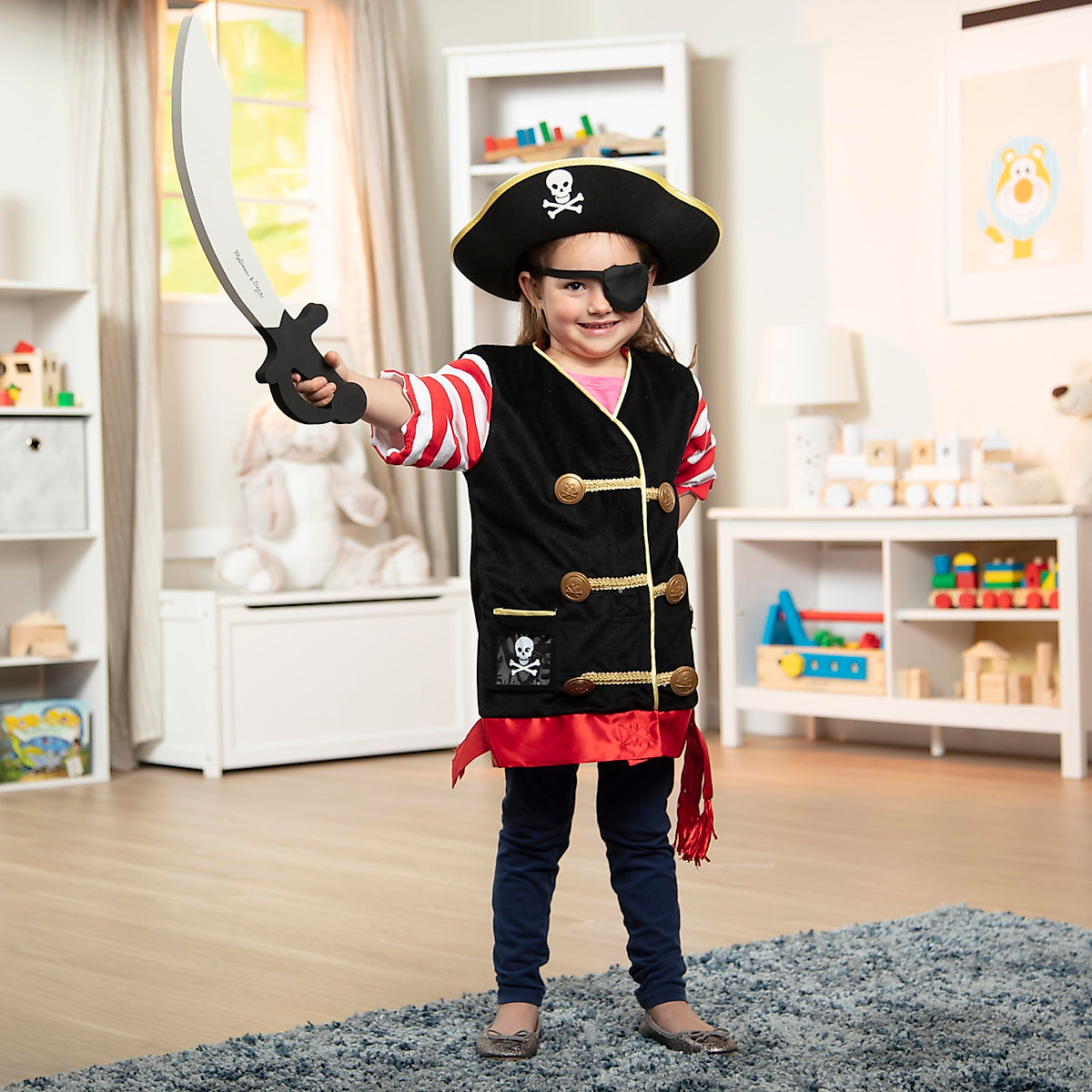 Melissa & Doug Pirate Role Play Set (FFP), Multicolor, Toddler
