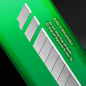 5x Bulk Small Green Utility Knife Box Cutter Snap Off Blade 9MM Blade