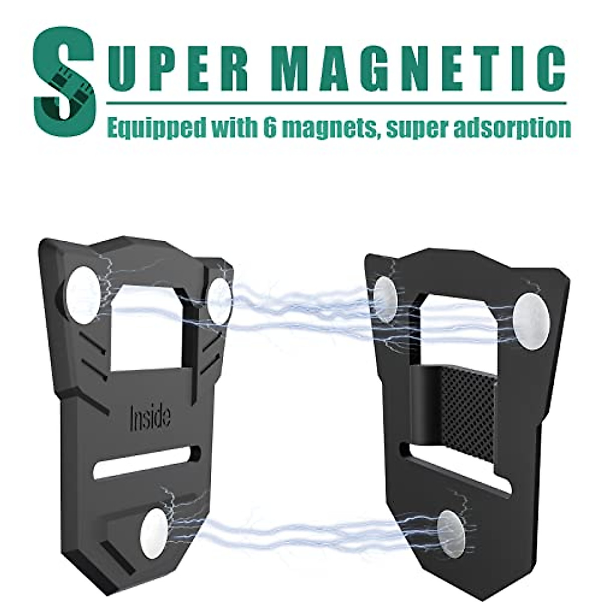 RUKUHOT Body Camera Mount, Universal Camera Mounts & Clamps Fit for All Models Police Body Cam, Strong Magnet Camera Holder Stick to Clothes Prevent Moving