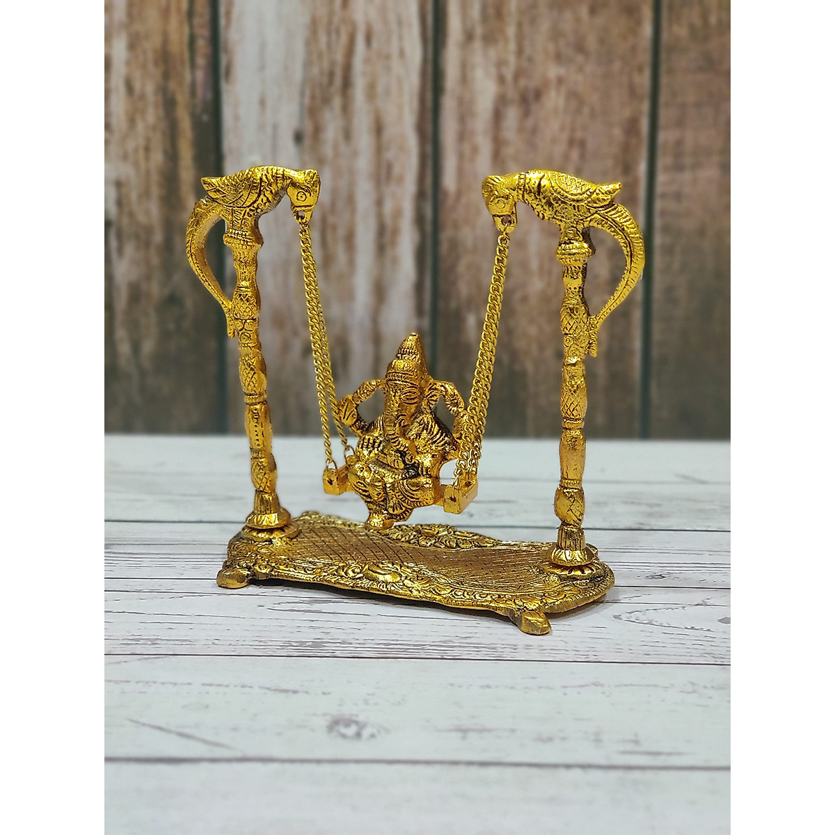 GiftNagri Golden Oxidized Metallic Ganesh Jhula