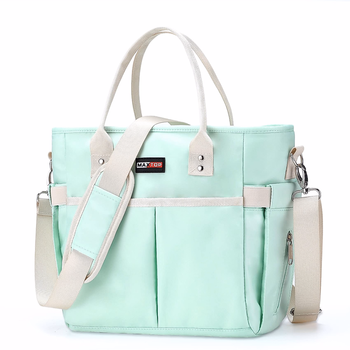 Lunch Bag Women for Work Insulated Thermal Teacher Lunch Box with Wide-Open Pocket Reusable Leakproof College Cooler Bags with Removable Shoulder Strap for Adult Ladies Nurse in Office Picnic Travel