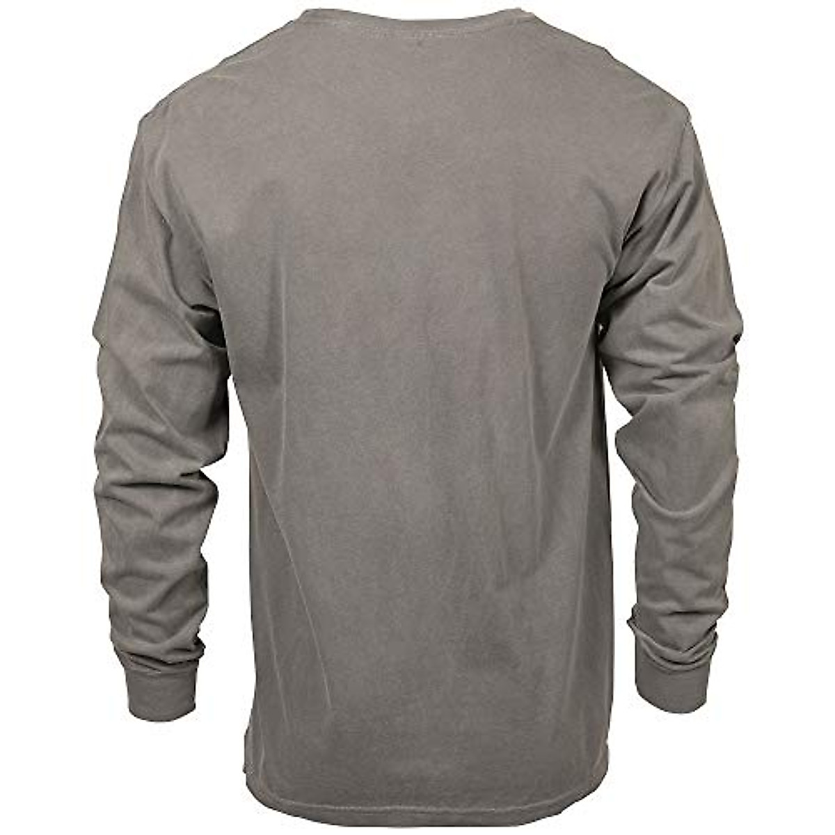Comfort Colors Men's Adult Long Sleeve Tee, Style 6014, Grey, Large