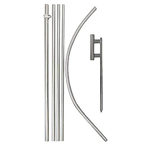 Infinity Republic - CBD Windless Full Sleeve Banner Swooper Flag & Pole Kit - Perfect for Businesses, Dispensaries, Smoke Shops, Markets etc!