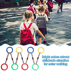 16 Pcs Toddlers Walking Ropes Preschool Walking Rope for Kids Colorful Line Safety Loops Detachable Transition Rope for Children's School Kindergarten Outdoor Supplies Wrist Leashes