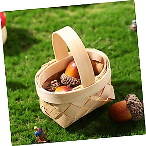 OKUMEYR 12Pcs Decorative Tiny Woven Baskets Multi Function Candy Baskets for Home Decor and Party Favors Cute Miniature Storage Baskets for Household Use