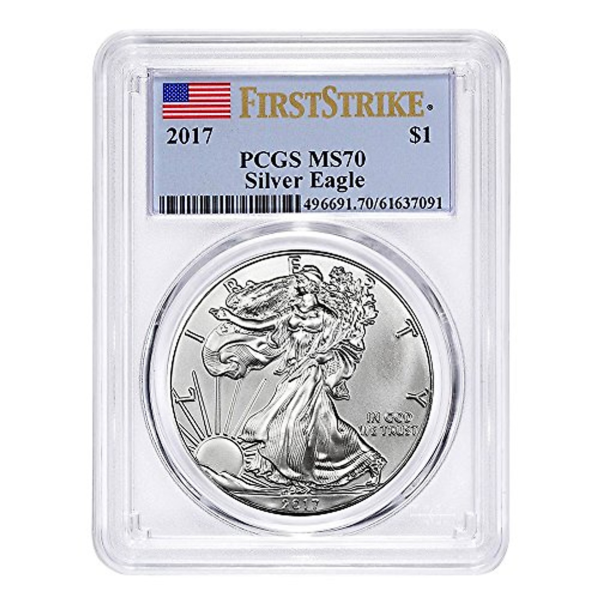 2017 American Silver Eagle First Strike $1 MS-70 PCGS