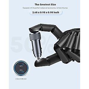 [Apple MFi Certified] iPhone Fast Car Charger, 40W Dual Port USB C Fast Charging Type C Charger Cigarette Lighter Adapter with【2 Pack】3FT USB C to Lightning Cable for iPhone 13/12/12 Pro/iPad/Airpods