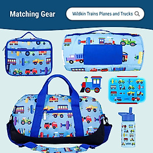 Wildkin 12-Inch Kids Backpack for Boys & Girls, Perfect for Daycare and Preschool, Toddler Bags Features Padded Back & Adjustable Strap, Ideal for School & Travel Backpacks(Trains, Planes, and Trucks)