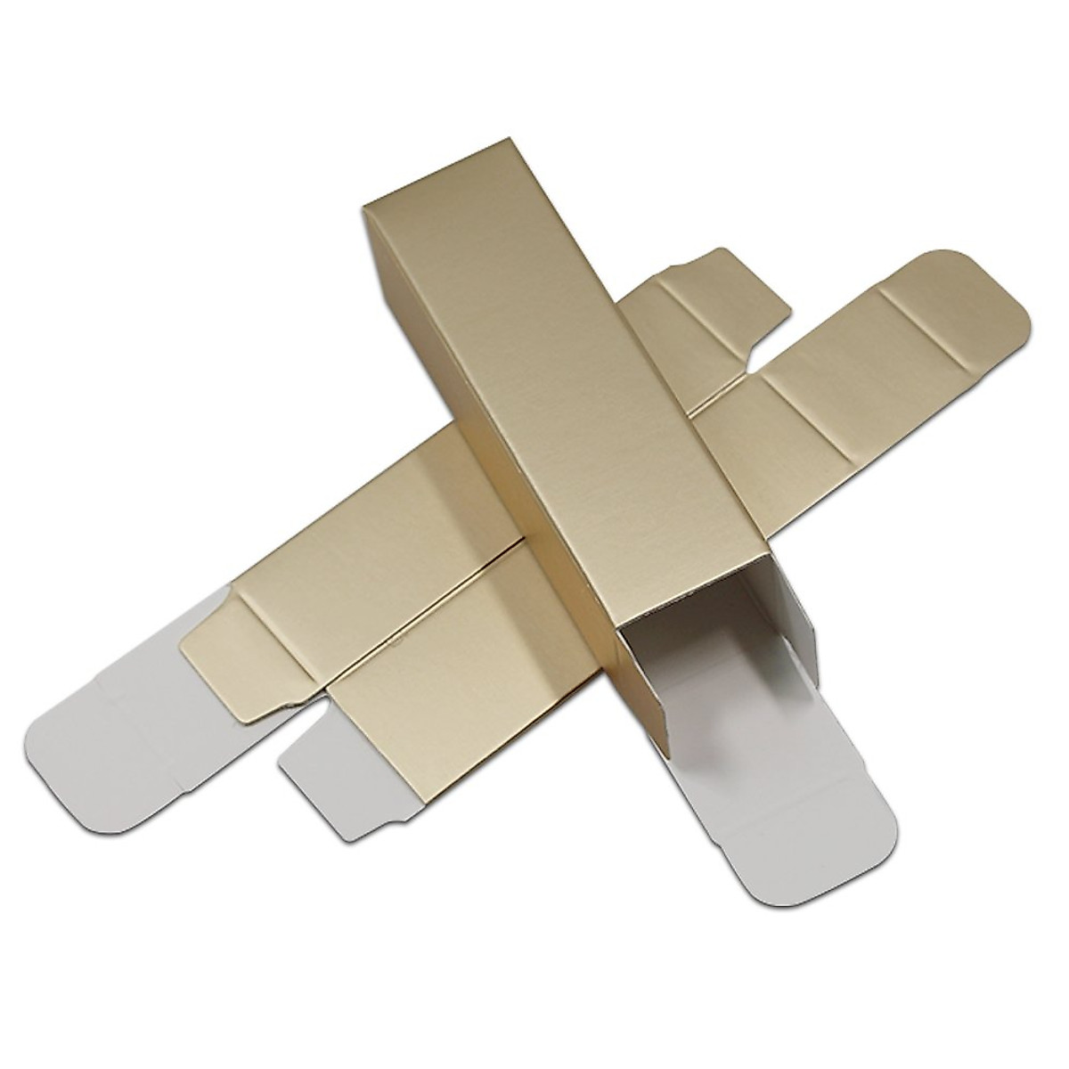 PABCK 100 PCS Kraft Paper Lip Balm Tube 2.5x2.5x8.5cm(1x1x3.4 inch) Container Boxes Makeup Lipstick DIY Gift Favor Cosmetic Essential Oil Holder Packaging Box Case Makeup Beauty Storage Supplies