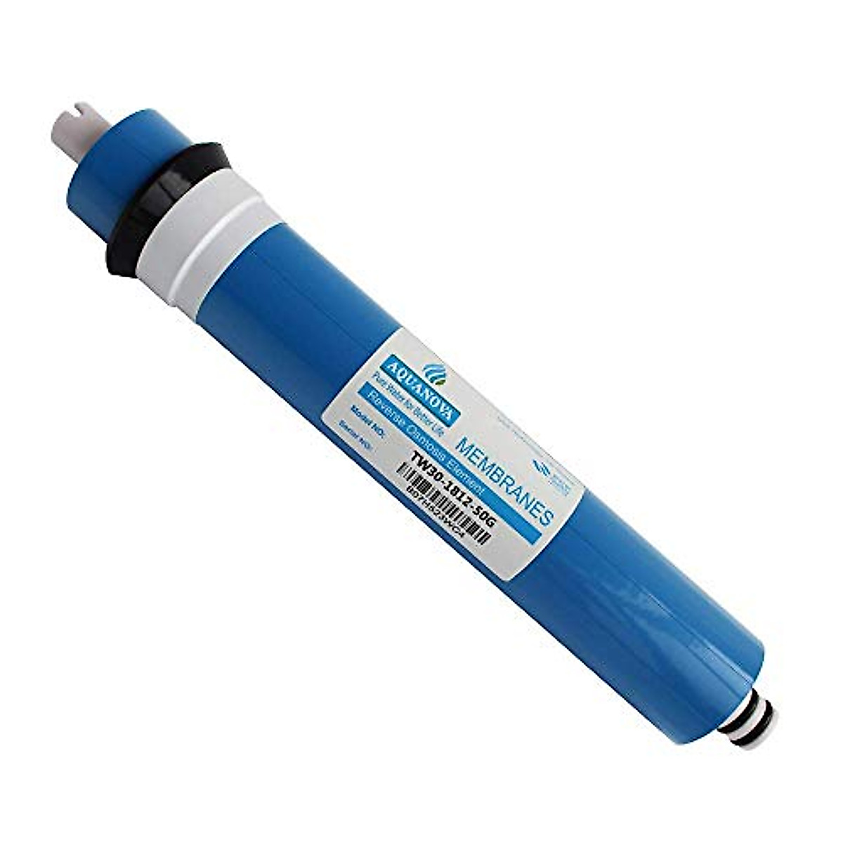 50GPD Reverse Osmosis Membrane Replacement Filter by AQUANOVA EXCEL | Protective Premium PET Packing | Fits Most 2” OD Membrane Housing | Manufactured from LG Sheets | 11.75” X 1.8” | 50GPD