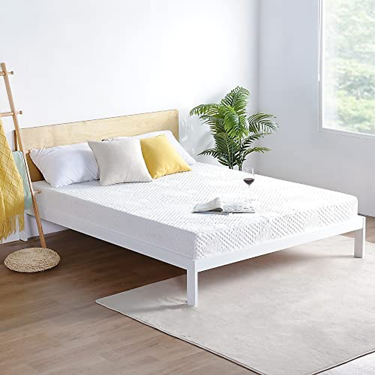 Olee Sleep 5 Inch Gel Adaptive Comfort Memory Foam Mattress (Full), White