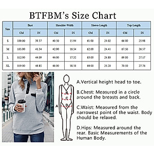 BTFBM Women Fashion Quilted Pattern Lightweight Zipper Long Sleeve Plain Casual Ladies Sweatshirts Pullovers Shirts Tops (Pure Grey, X-Large)