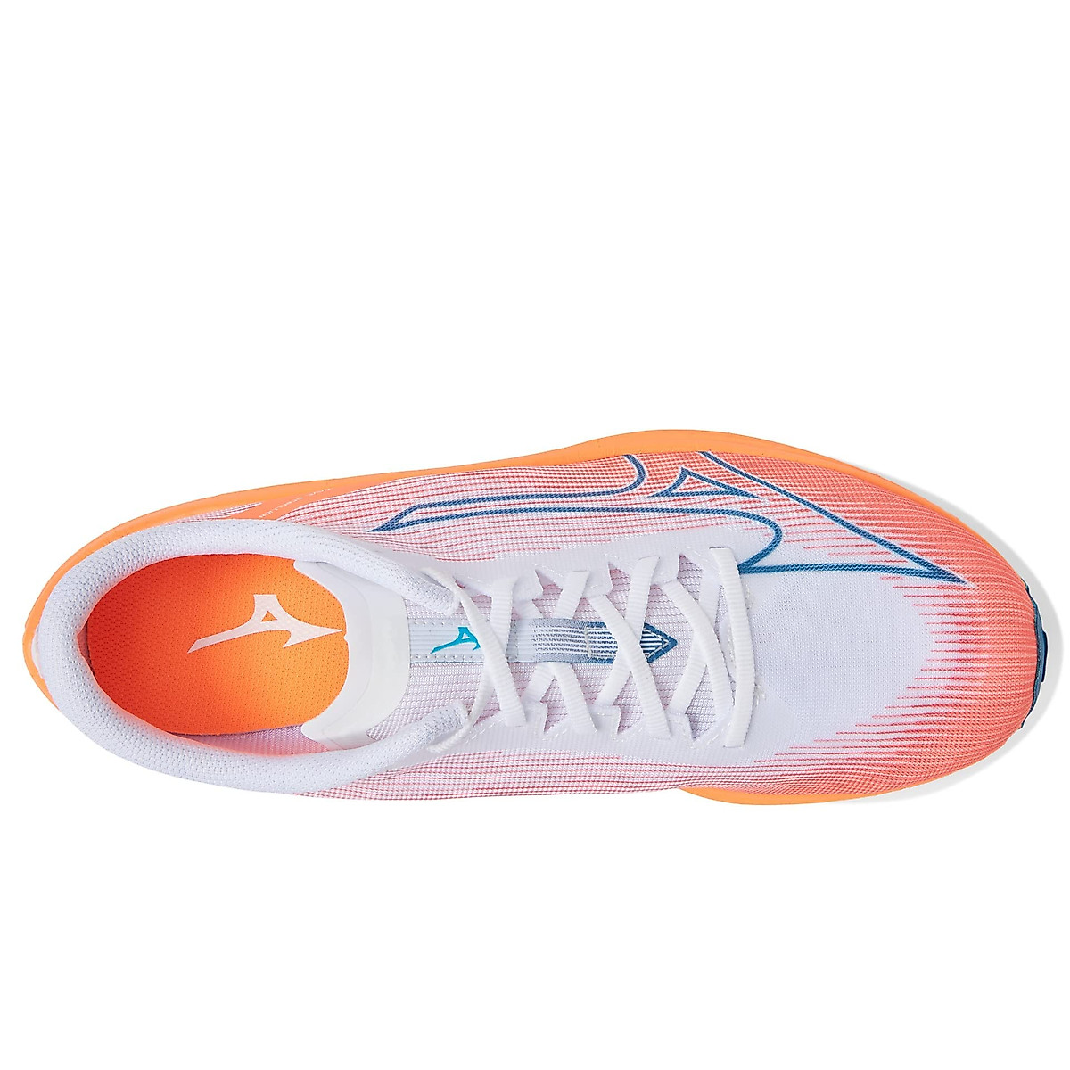 Mizuno Men's Wave Rebellion Flash Running Shoe, White/Silver, 12