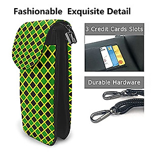 Cell Phone Purse Wallet Jamaican Flag Stripe Small Crossbody Purse Bags With Shoulder Strap For Women Teen Girls