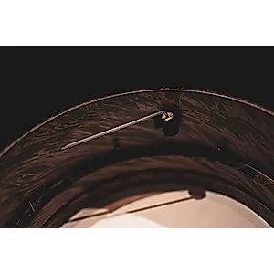 Meinl Percussion 14" Frame Drum, Extra Deep Shell Irish Bodhran-NOT MADE in CHINA-Goat Skin Head, Brown Burl, 2-YEAR WARRANTY, FD14IBO