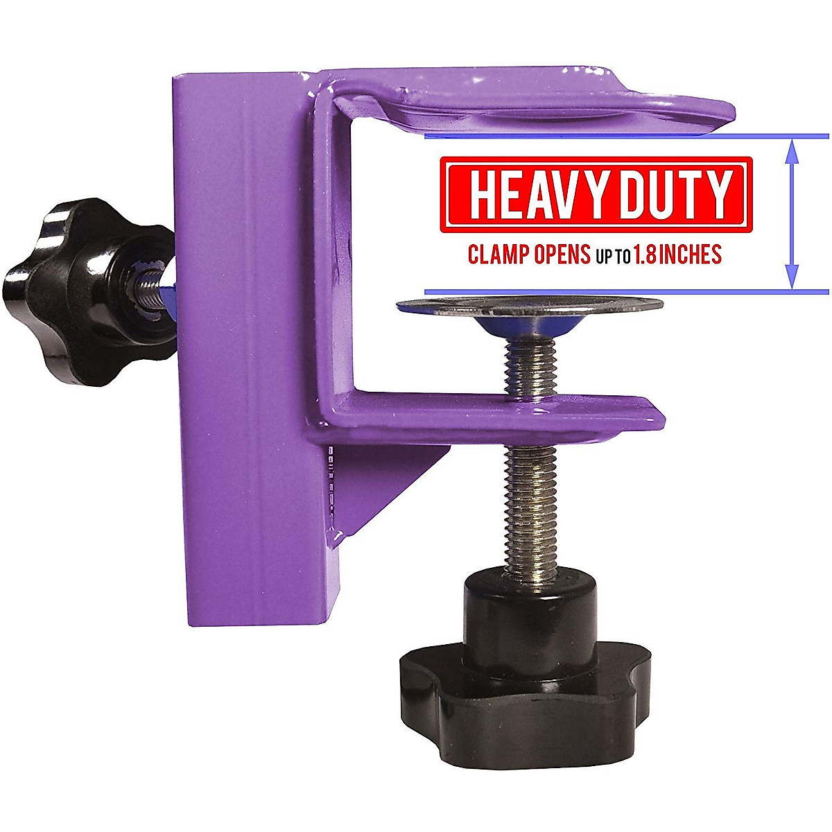 Downtown Pet Supply Dog Grooming Arm with Clamp and Grooming Loop, 2 Haunch, Purple - Adjustable, Steel Grooming Table Arm with Table Clamp, No Sit Haunch Holder Dog Grooming Restraint and Loop