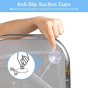 Uaxolwz Lazy Susan Turntable Organizer for Refrigerator, Clear Rectangular Fridge Organizer Storage 15.7 inche, Square Lazy Susan for Refrigerator Cabinet, Table, Pantry, Kitchen, Countertop