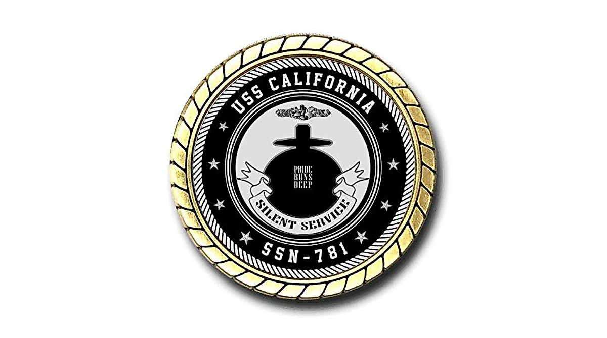 USS California SSN-781 Challenge Coin – Official Navy Collectible