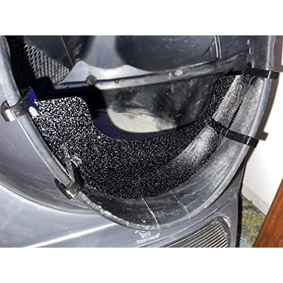 LR Things Half Guard in Obsidian Black Glitter Acrylic for Litter-Robot 3 Litter Box