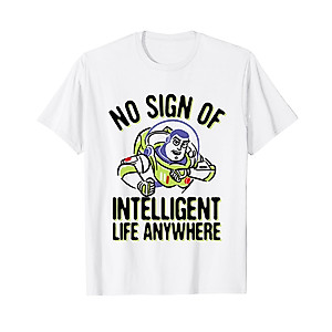 Disney Pixar Toy Story Buzz Lightyear No Intelligent Life T-Shirt