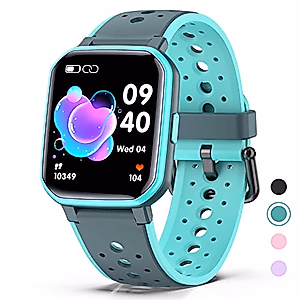 DIGEEHOT Kids Fitness Tracker Watch with Games for Boys Girls Age 6-16, IP68 Waterproof Kids Smart Watch 20 Sport Modes, Pedometers, Alarm Clock, Sleep Tracking, Toy Gifts for Kids