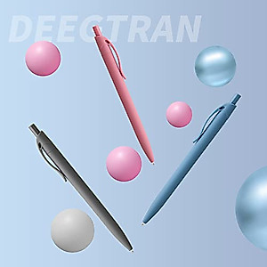 deegtran Pens Bulk, 50 Pack No Bleed Black Click Pens, Wholesale Retractable Ballpoint Pens, Pens Medium Point, Smooth Ink Pens, 1.0MM Black Ink