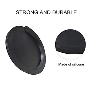 3.26 Inch Guitar Soundhole Cover Soft Rubber Feedback Buster for Acoustic Guitar,Black