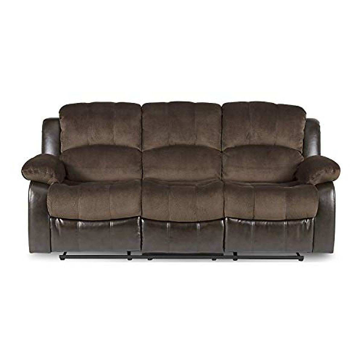 Lexicon Baluze Double Reclining Sofa, Two-Tone Brown