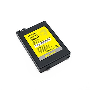 BEBAT PSP-S110 Battery,2500mAh Hign Capacity for Sony PSP 2000/3000 PSP-S110 Console,Rechargeable Battery Lithium Ion Battery Pack Replacement
