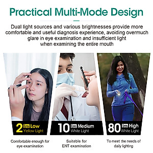 NEXTORCH Medical LED Pen Light with Pupil Gauge Nurse Penlight for Doctor Nurse Stethoscope Healthcare Nursing School Students Light Medical Equipment (Rechargeable) DR K3 PRO