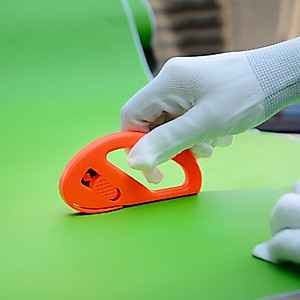 FOSHIO Vehicle Vinyl Wrap Window Tint Tools Kit with Small Felt Squeegees, Edge Trimmer Wrap Stick Squeegee, Vinyl Knife Cutters, Spare Blades for Car Roof Hood Head Tail Wrap Vinyl Film Installation