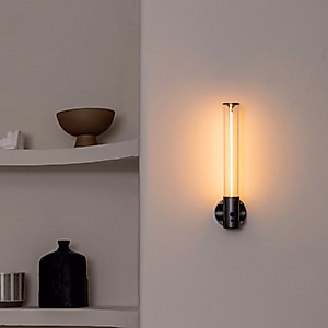 AUGE LIGHT 3-in 1 Battery Powered Wall Light Magnetic LED Wall Lamp Cordless Wall Lights Motion Sensor Wall Sconces for Indoor Staircase Corridor Beside Hallway Cabninet(White)