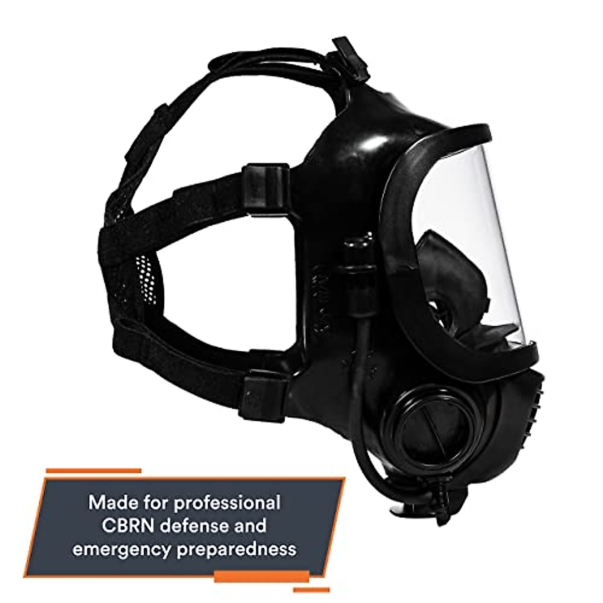 MIRA SAFETY M Certified CBRN Full Face Gas Mask Reusable Respirator Professional Grade (CM-6M Mask WITH Drinking System), 2 Piece Set