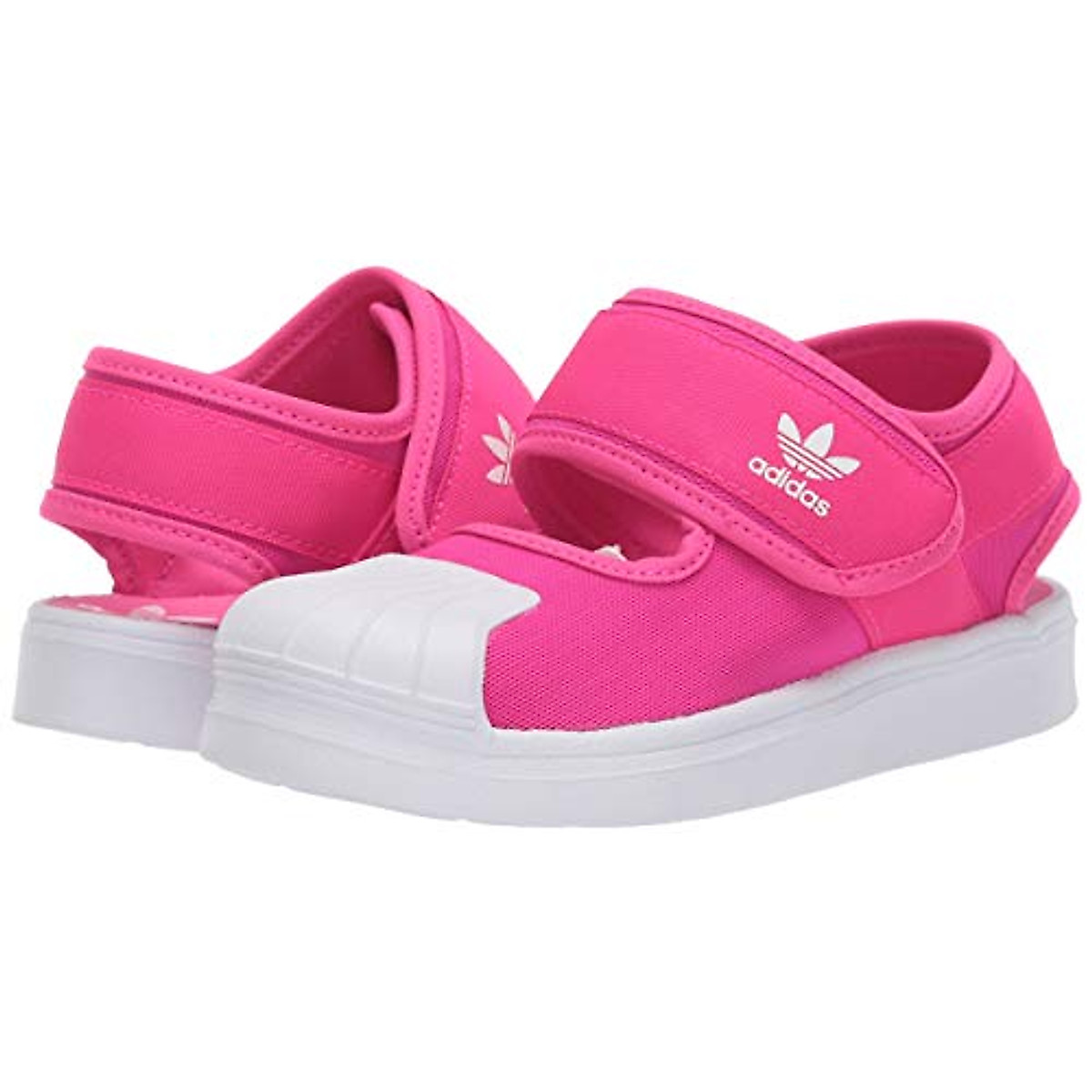 adidas Originals Kids Superstar 360 Sandals, Shock Pink/White/White, 8.5 US Unisex Toddler