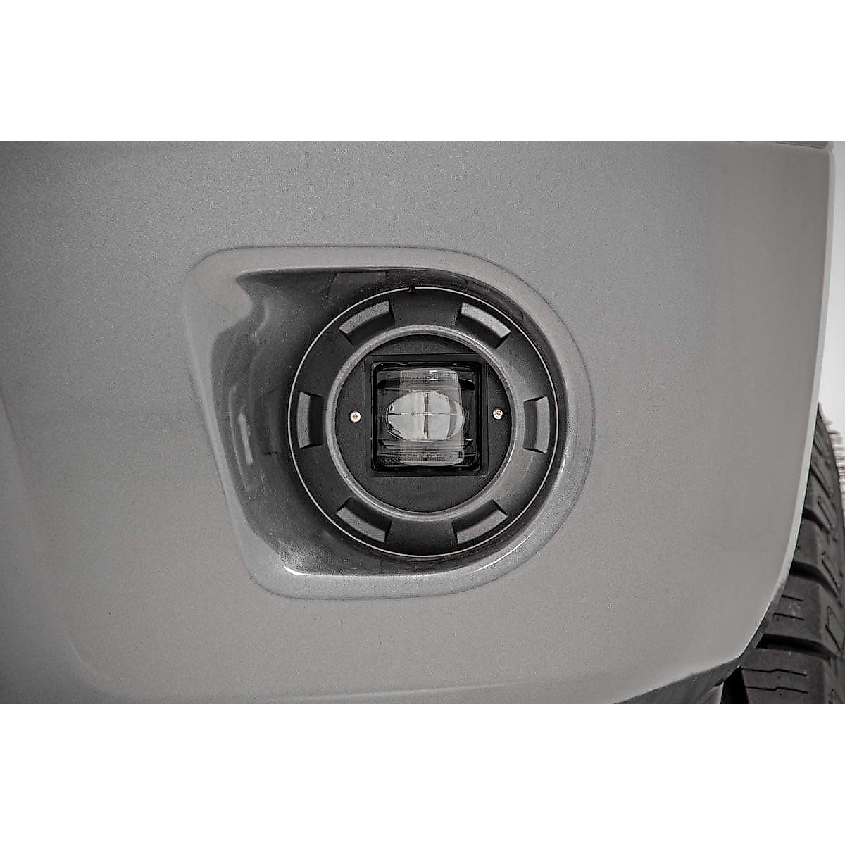 Rough Country 2" Square SAE LED Fog Lights | 2400 Lumens | Pair - 70907