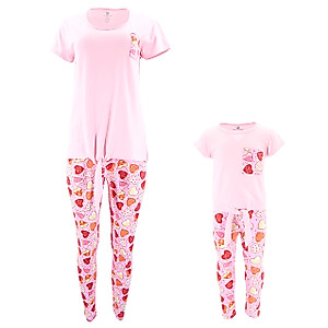 Unique Baby Mommy and Me Valentines Day Heart Cookie Matching Outfits (Md, Pink)