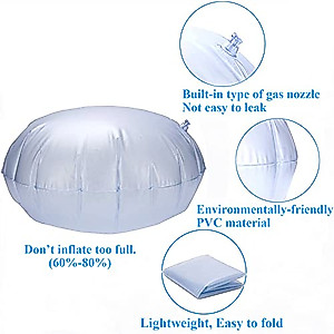 C-CHAIN Swing Pod Chair for Kids, Cotton Hammock Chair with Durable Air Cushion, Child Swing Seat Nest with Adjustable Rope, All Accessories Included (Blue)