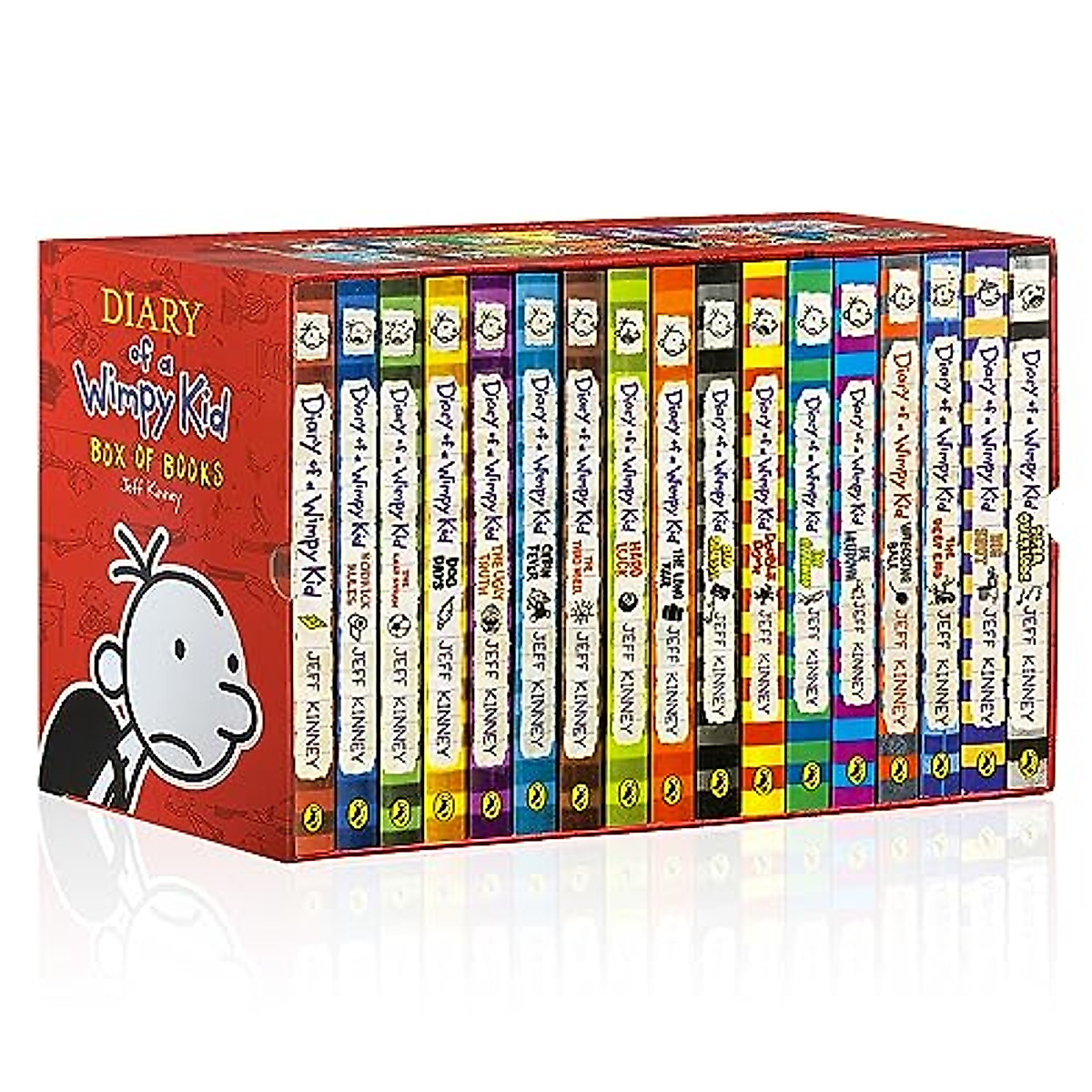 A Library of a Wimpy kid 1-17 Boxed Set Complete Original Full Series Collection, 17 Books Paperback Edition