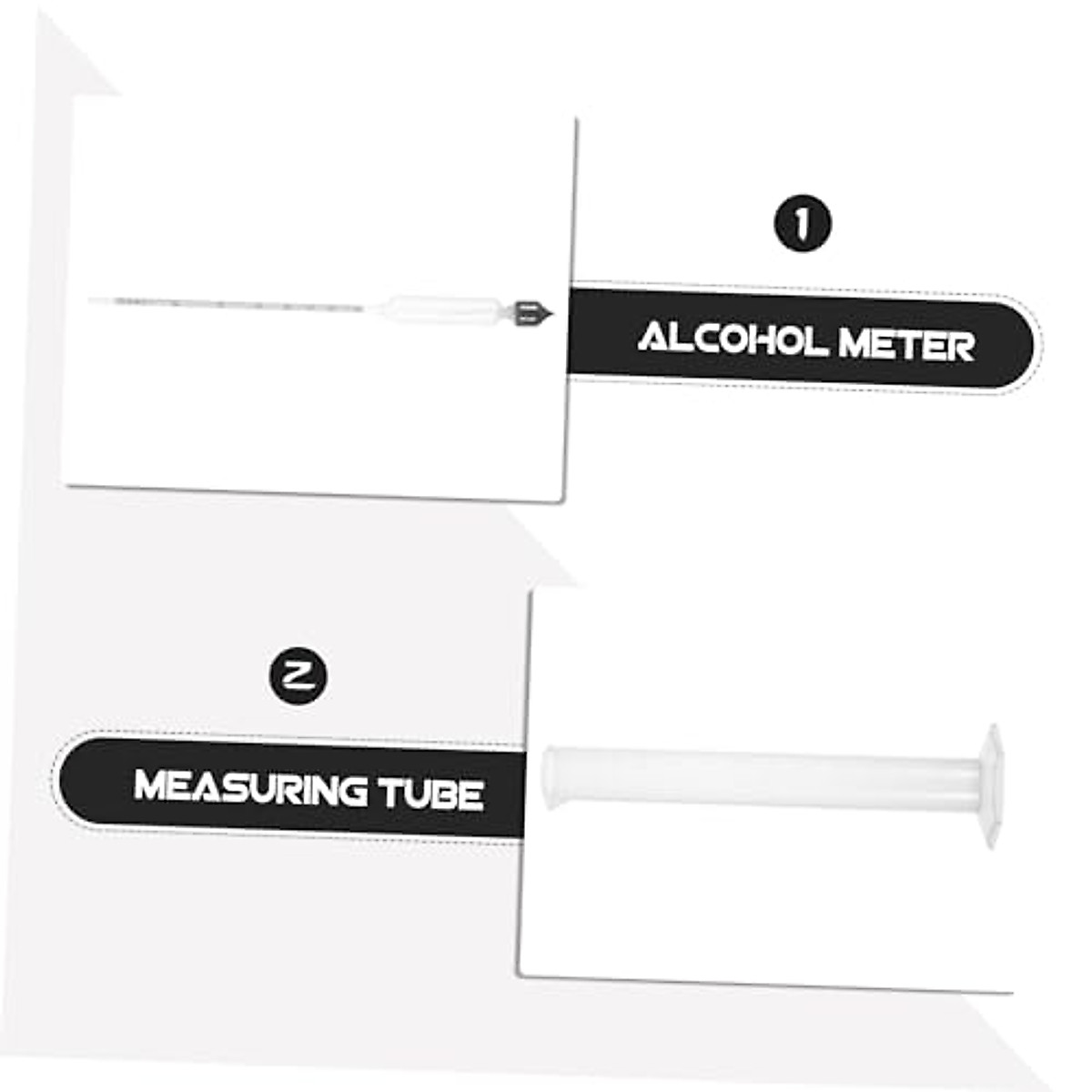 FUNOMOCYA 1 Set Wine Making Kit Beer Hydrometer Professional Graduated Cylinder Wine Sampling Tube Distilling Equipment Measuring Tube Household Hydrometer Alcoholmeter Tester Kit Plastic