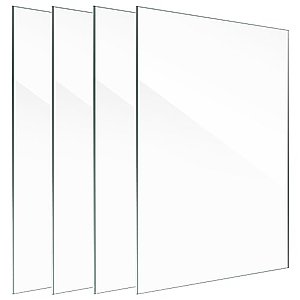 Lyeasw 8x10 Glass Replacement Sheets for Picture Frame Set of 4, 8 by 10 Real High-Definition Glass Cover