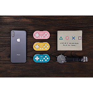 8Bitdo Zero 2 Bluetooth Key Chain Sized Mini Controller for Nintendo Switch, Windows, Android and macOS (Pink Edition)