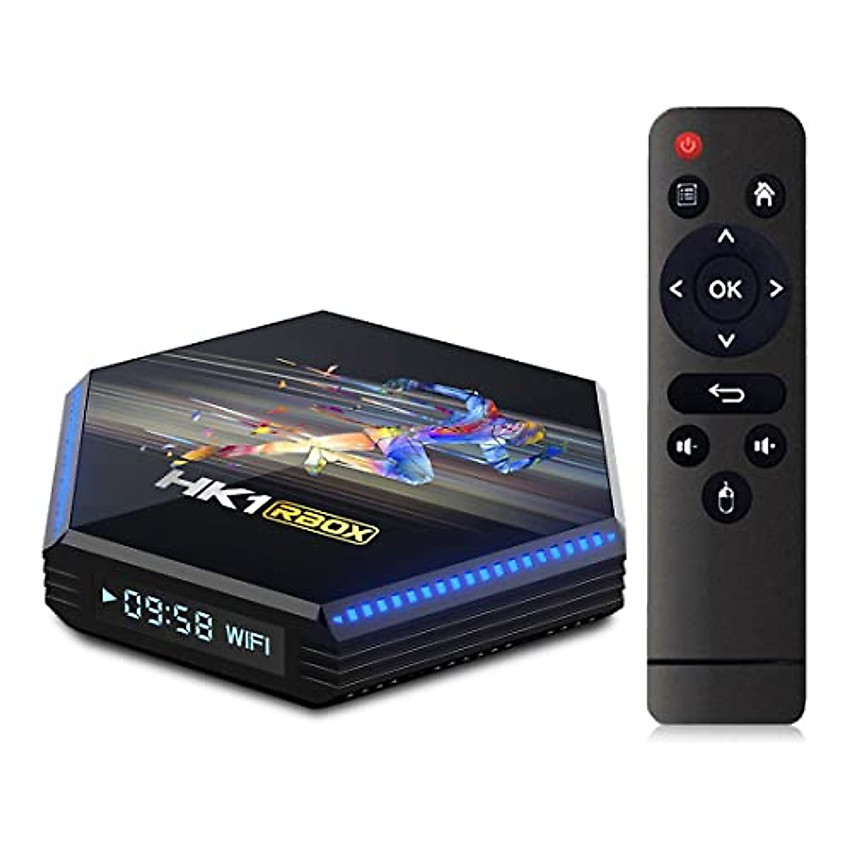 Android 11.0 TV Box, Android Box 4GB RAM 64GB ROM, Supports 2.4G/5G Dual Wi-Fi, USB 3.0, Support 4K,BT4.1, H.265 Smart TV Box, with Remote Control