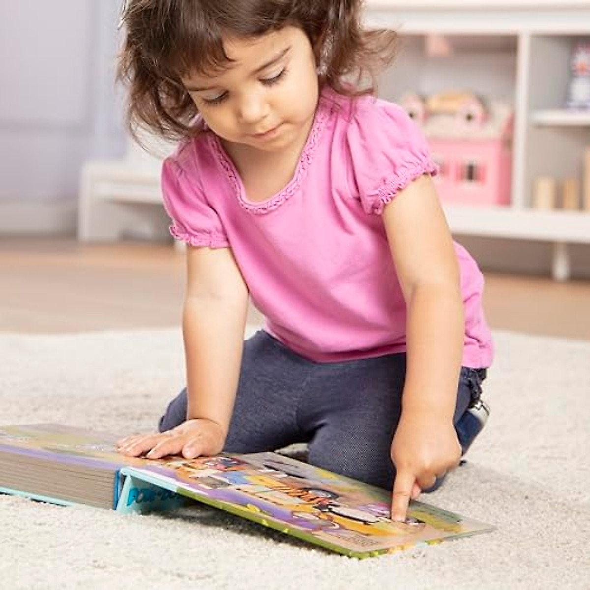 Melissa & Doug Children's Book - Poke-A-Dot: The Wheels on the Bus Wild Safari (Board Book with Buttons to Pop)