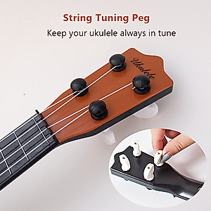 WhiteMyrtle Kids Ukulele Toys 16.5 inch Mini Guitar, Musical Toy Children Musical Instrument Educational Toys for Beginner,for Beginners Toddlers Ages 3+ Boys Girls