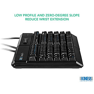 KINESIS USB-A Freestyle Pro Quiet Ergonomic Split Mechanical Keyboard (Cherry MX Silent Red Switches)