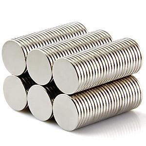 wotoy 60 Pieces 10x1.5mm Refrigerators Magnets for Fridge Whiteboard Map Screen Door Bulletin Boards