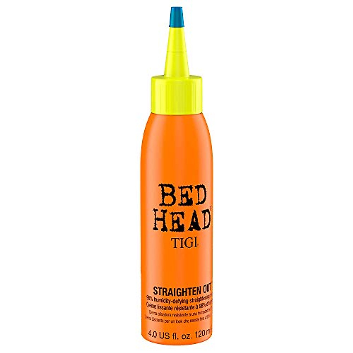 TIGI Bed Head Straighten Out 98% Humidity Defying Straightening Cream for Unisex, 4 Ounce